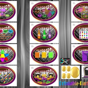 Chocolate Factory Theme Printable Party Supplies Decorations Candyland ...