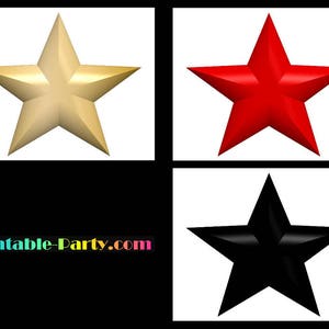 Printable Hollywood Red Carpet Movie Theme Birthday Party Supplies Red ...