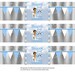 Printable Water Bottle Labels | Heaven Sent Angel Boy Blue Silver Baby ...