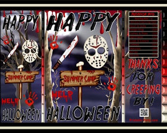 Halloween Printable Potato Chip Bags | Nightmare Street Bloody Scary ...