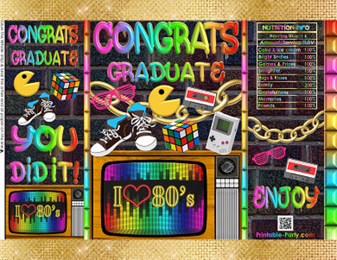 Printable Potato Chip Bags | Throwback Retro I Love the 80's Prom ...