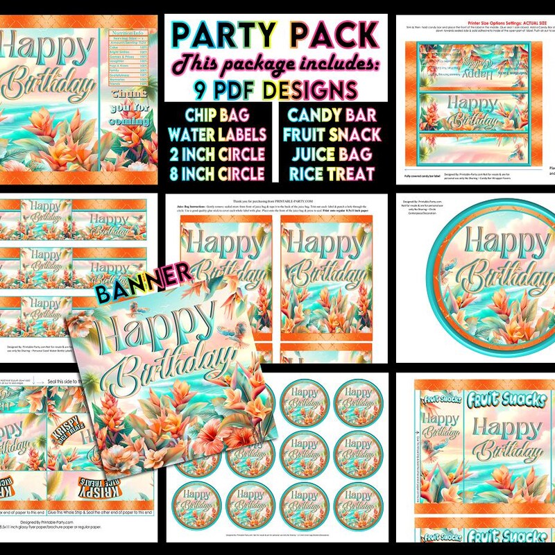 PrintablePartyStudio - Etsy