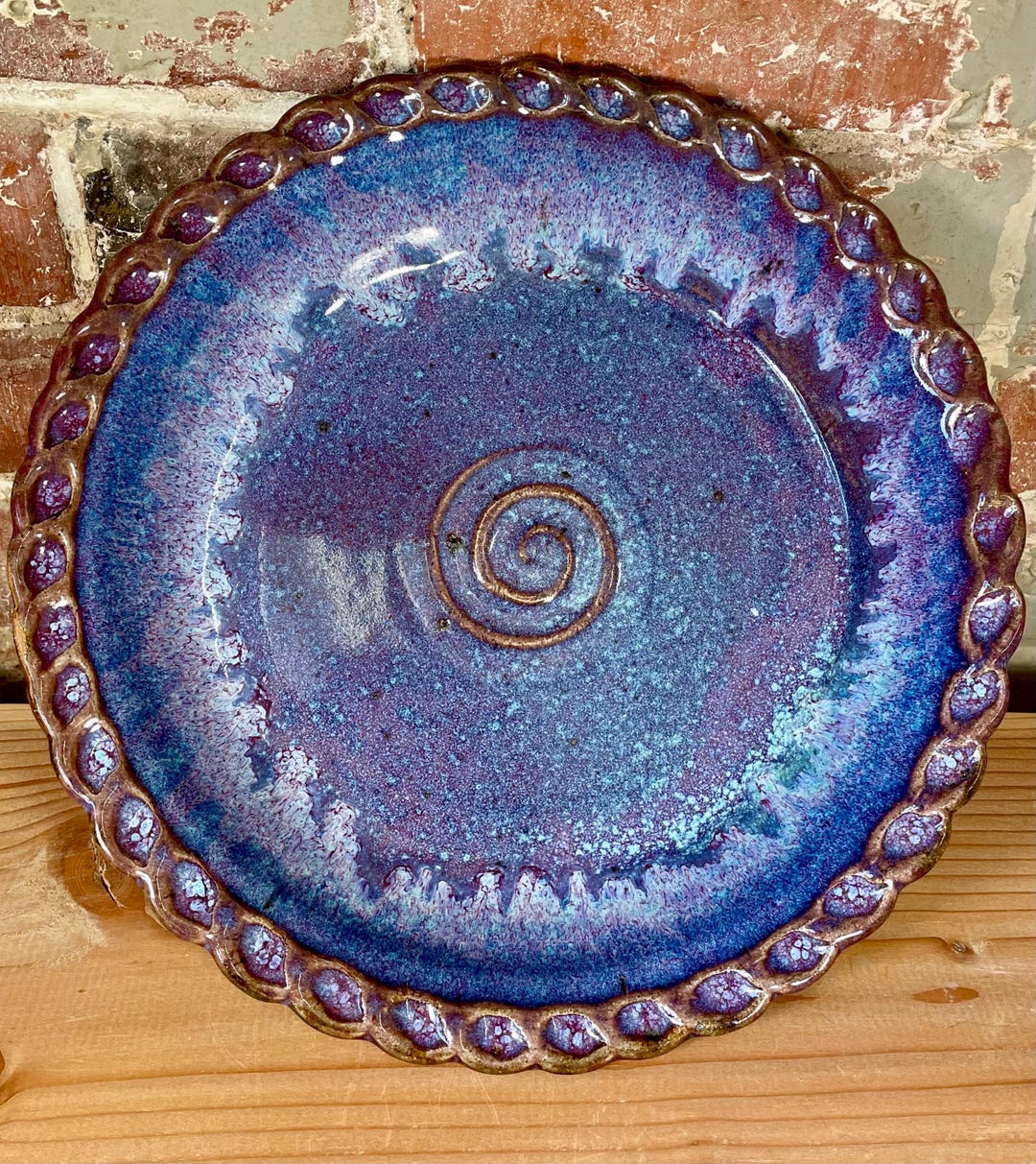 Wheel Thrown Stoneware Pie Plate - Etsy