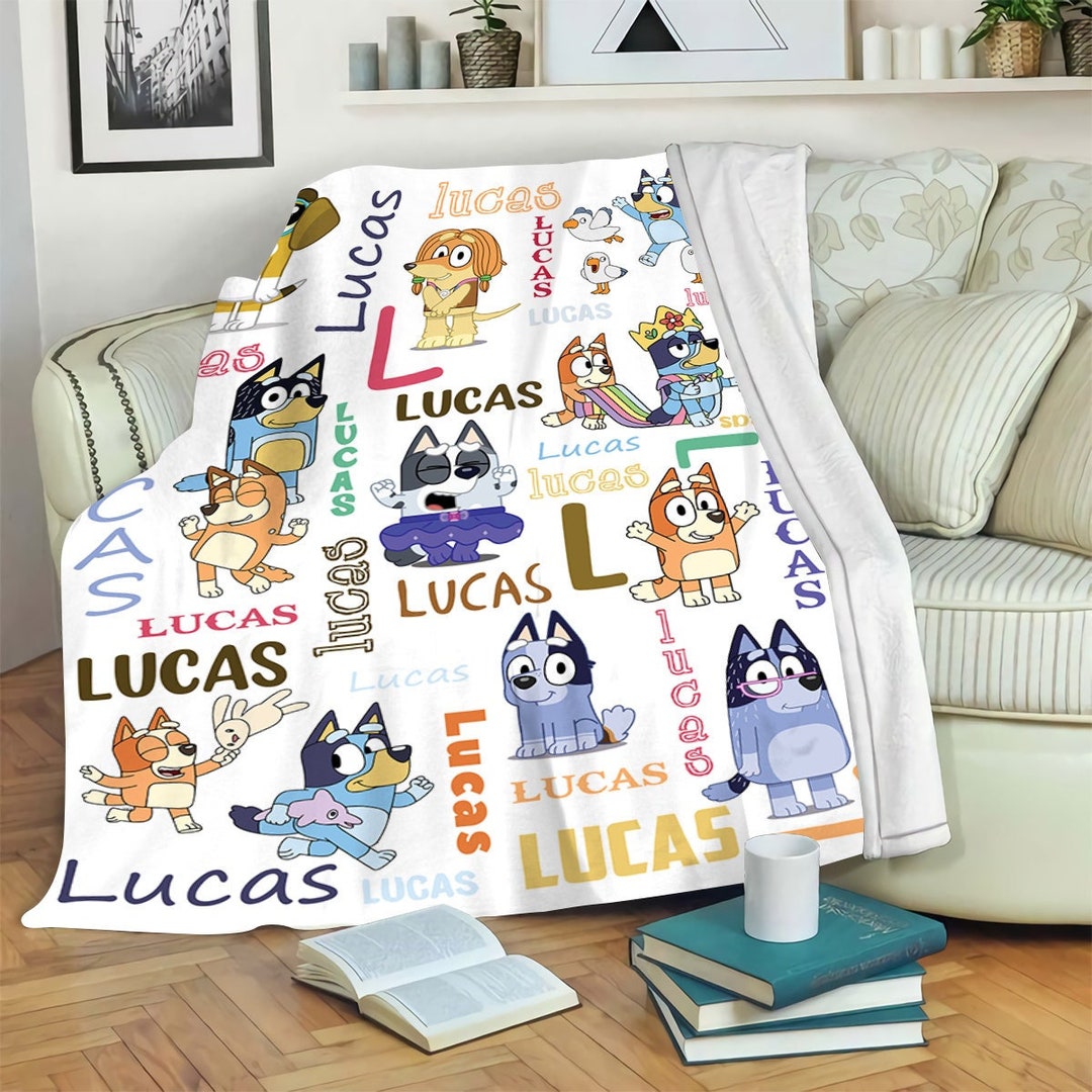 Personalized Bluey Blanketbluey Blanketbluey Blanket for - Etsy