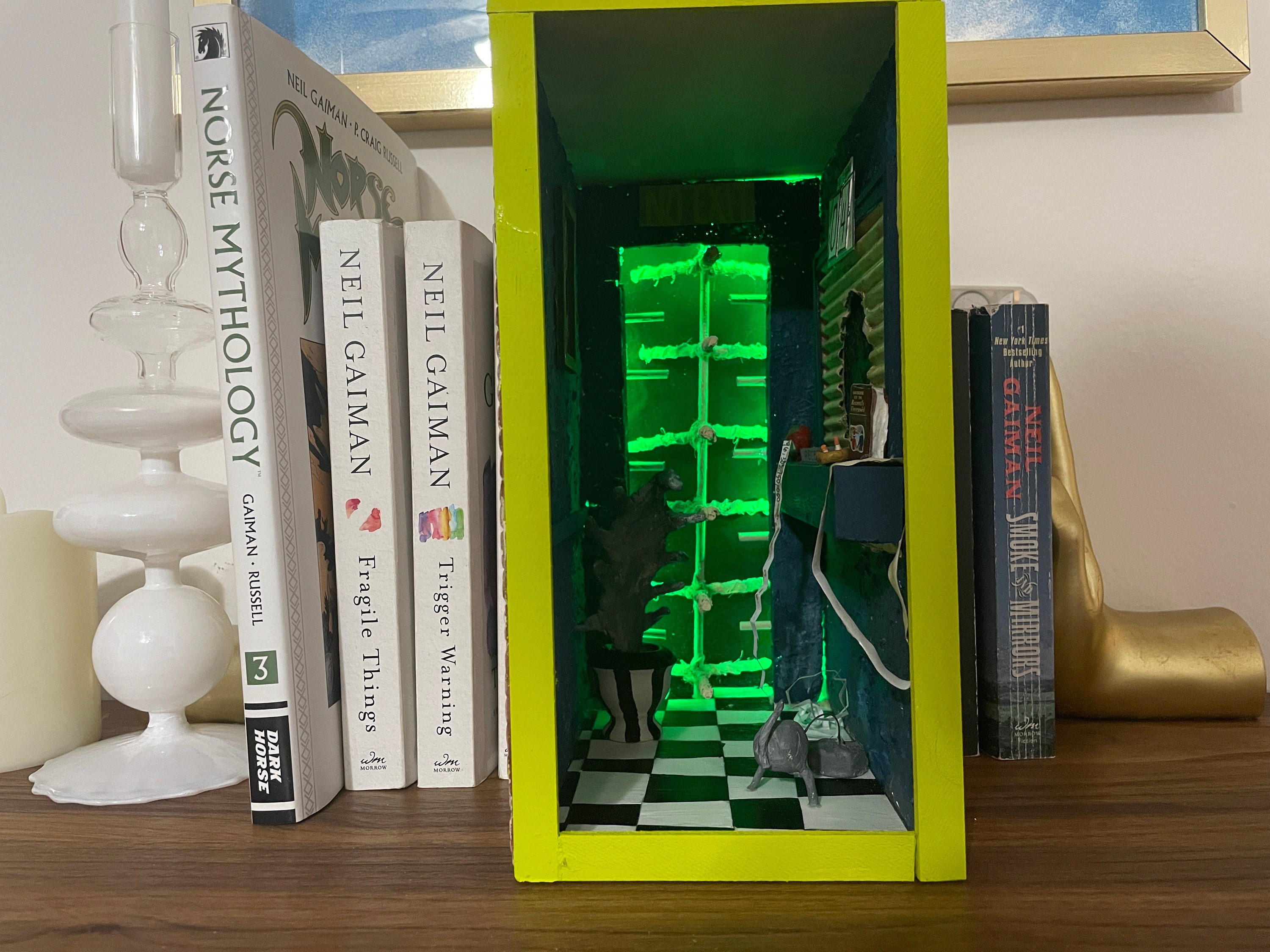 Beetlejuice Inspired Book Nook. Tim Burton Shelf Insert Diorama - Etsy