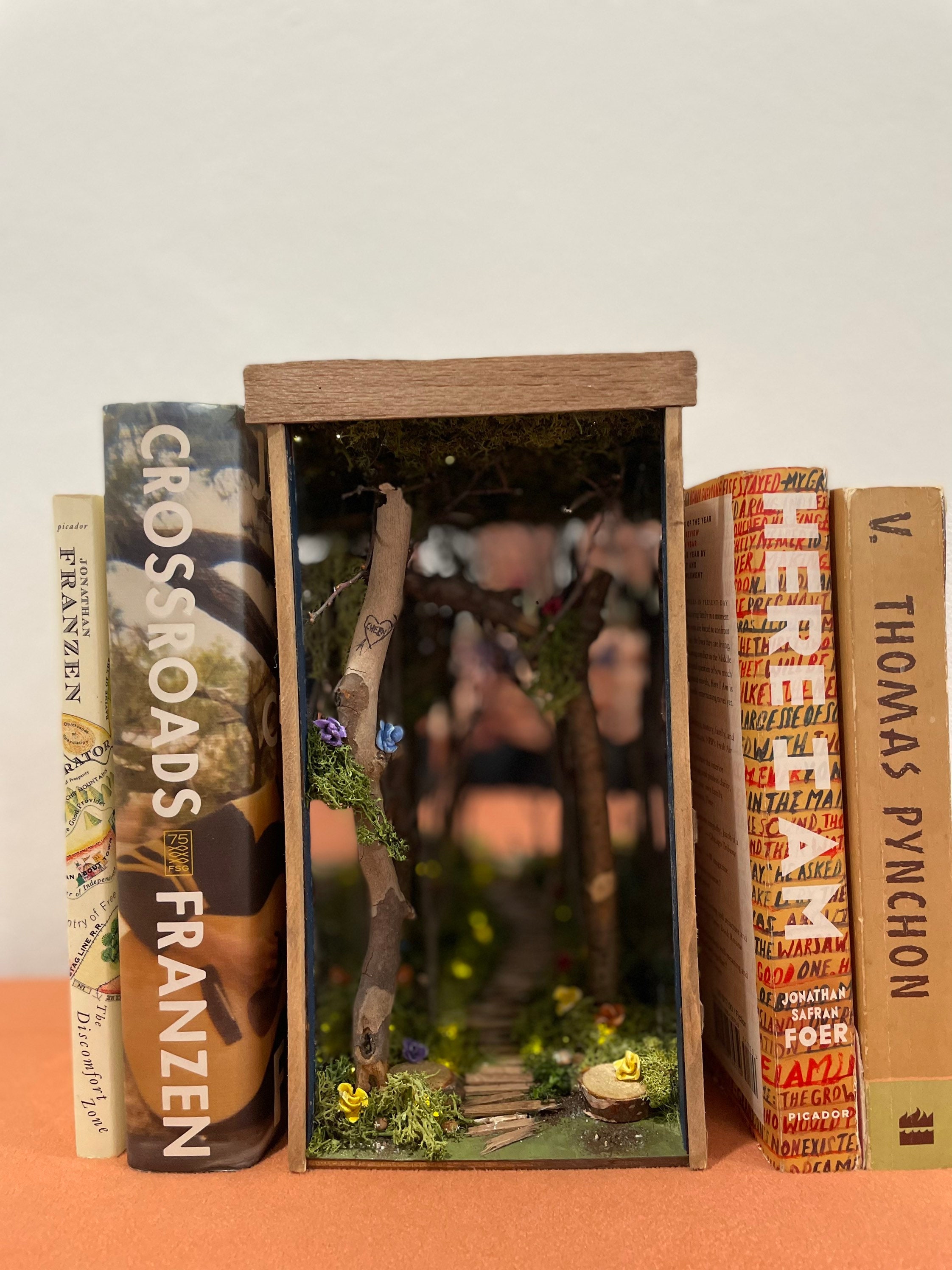 Enchanted Forest Book Nook Shelf Insert, Handmade. Light up Endless ...