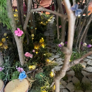 Enchanted Forest Book Nook Shelf Insert, Handmade. Light up Endless ...