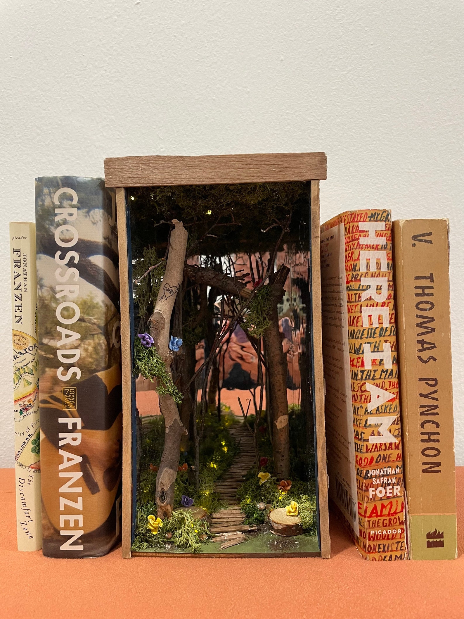 Enchanted Forest Book Nook Shelf Insert, Handmade. Light up Endless ...