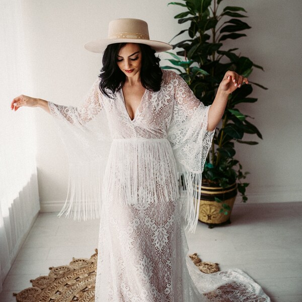 Boho Lace Dress - Etsy