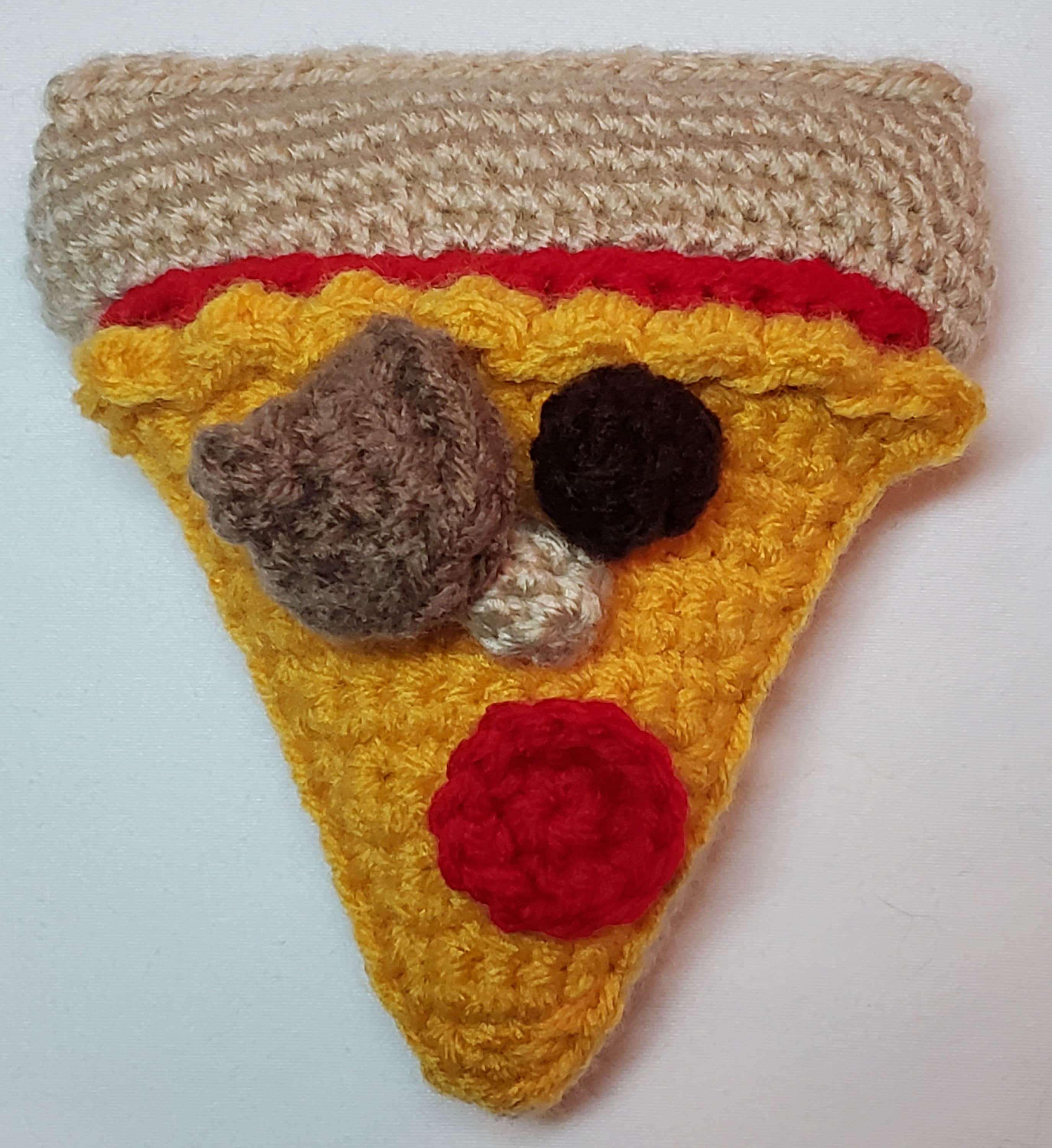 Crochet Pizza Play Food, PDF Pattern, Amigurmi, Pan, Pepperoni, Sausage ...