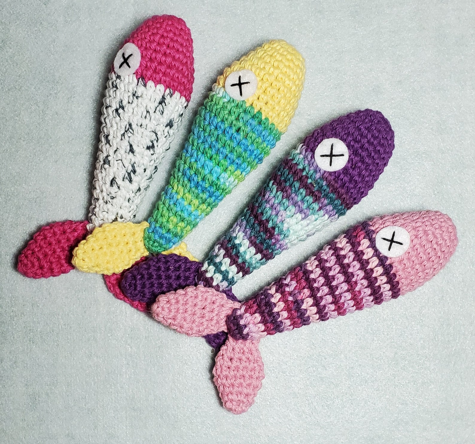 Crochet Catnip Fish Toys for Cats Amigurumi Toy and Pet - Etsy