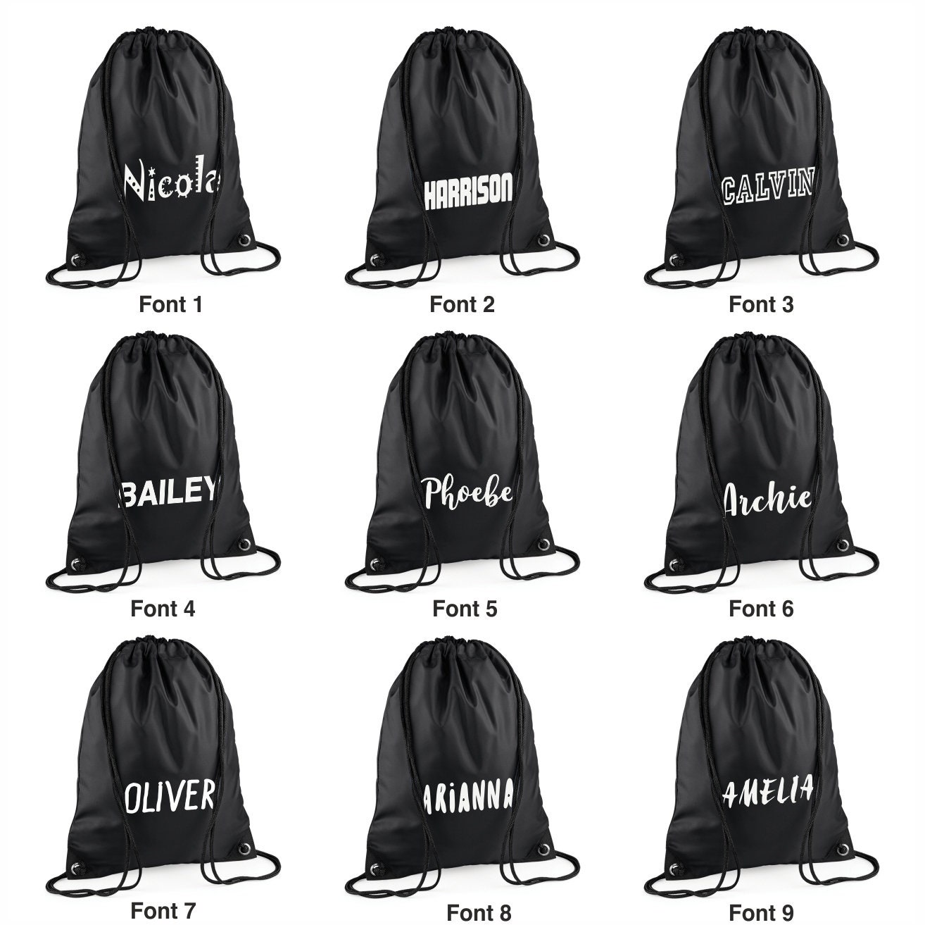 Personalized Pump/Swim Bag Printed with Name Backpack style | Etsy