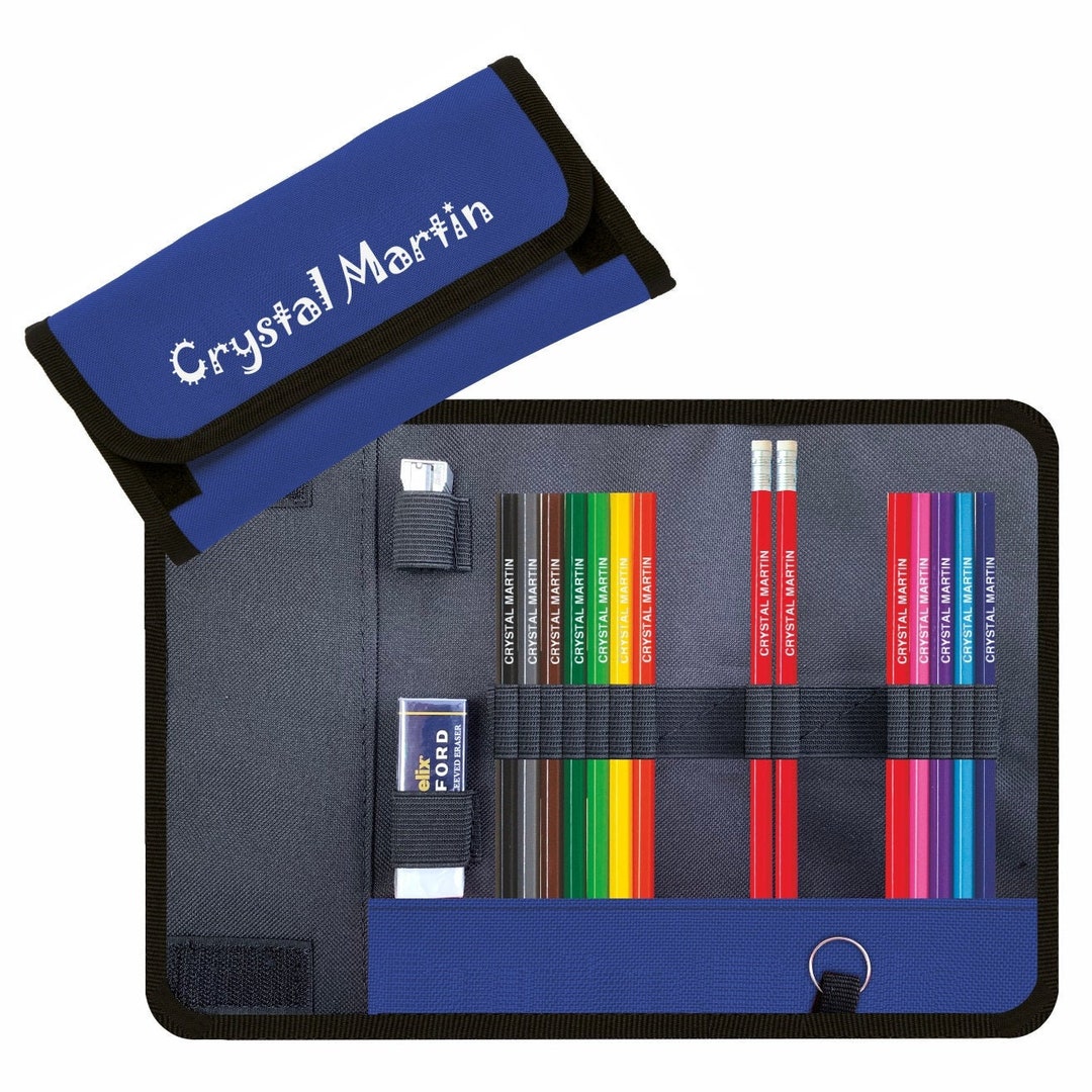 Wrap Pencil Case With Hexagonal Colouring Pencils and 2 HB Pencils ...