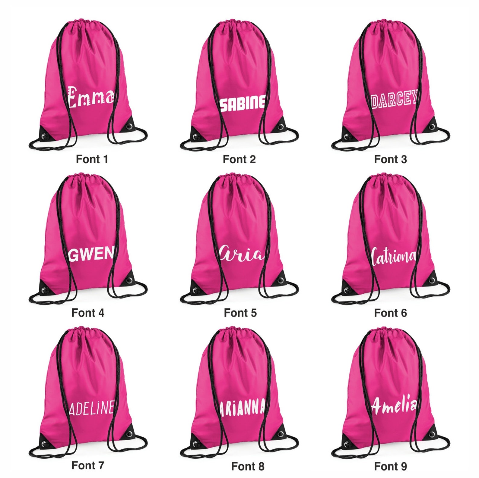 Personalized Pump/Swim Bag Printed with Name Backpack style | Etsy