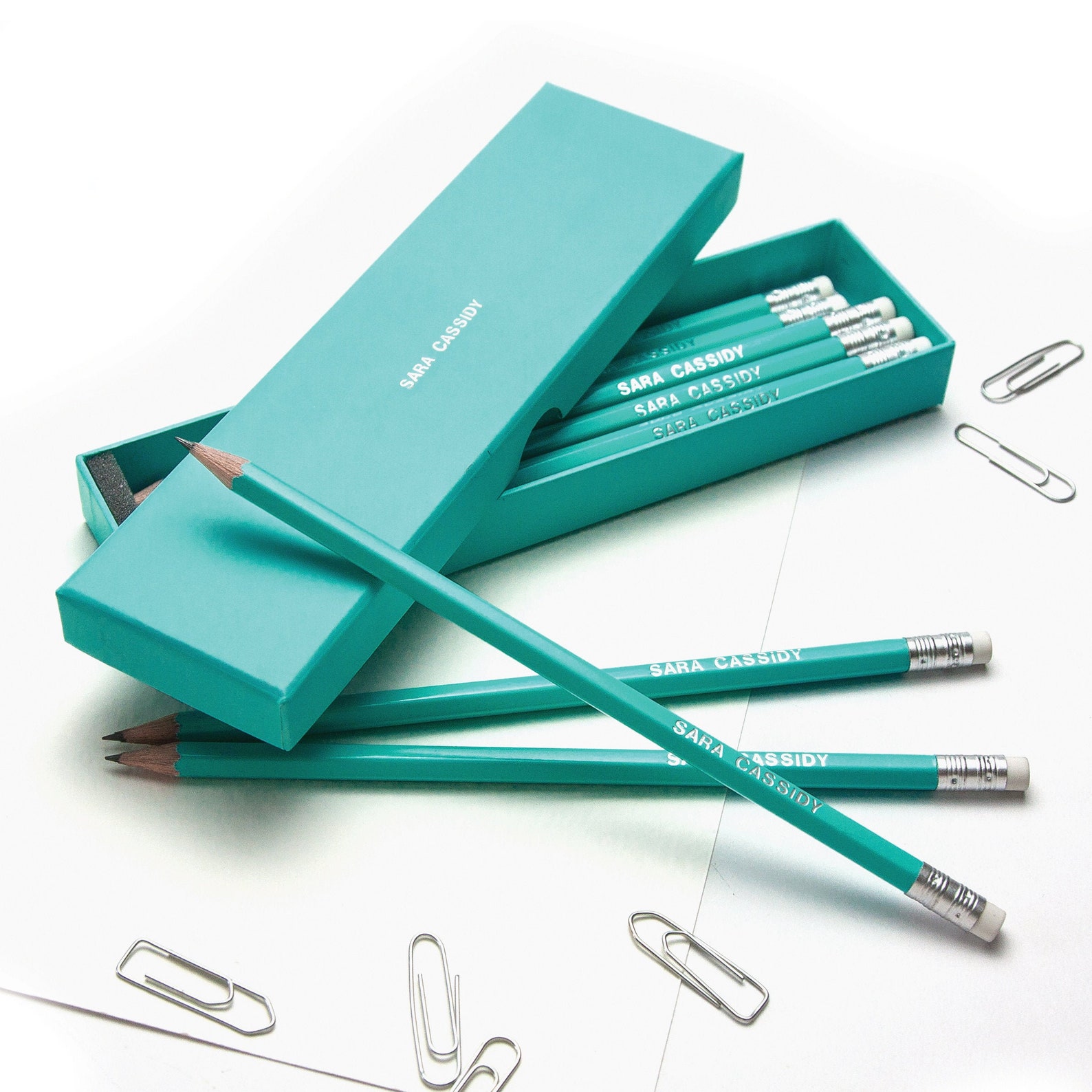 12 High Quality Personalised Pencils in a Box -printed With Name ...
