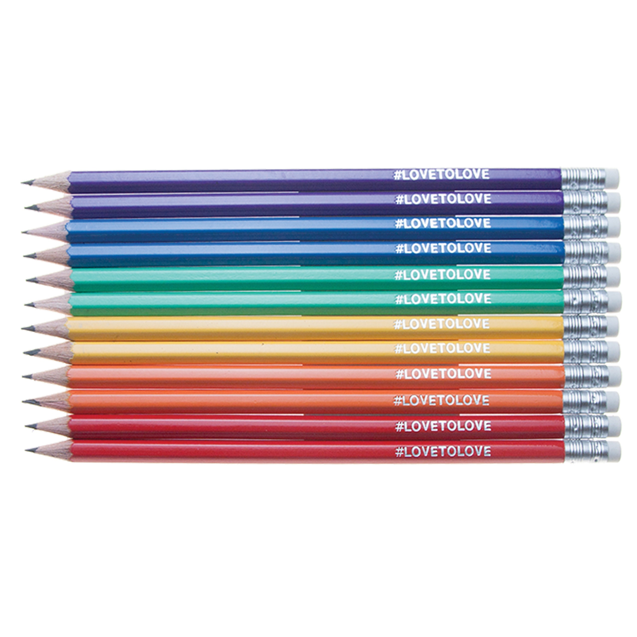 Rainbow Pencils High Quality Personalized Pencils Printed with | Etsy