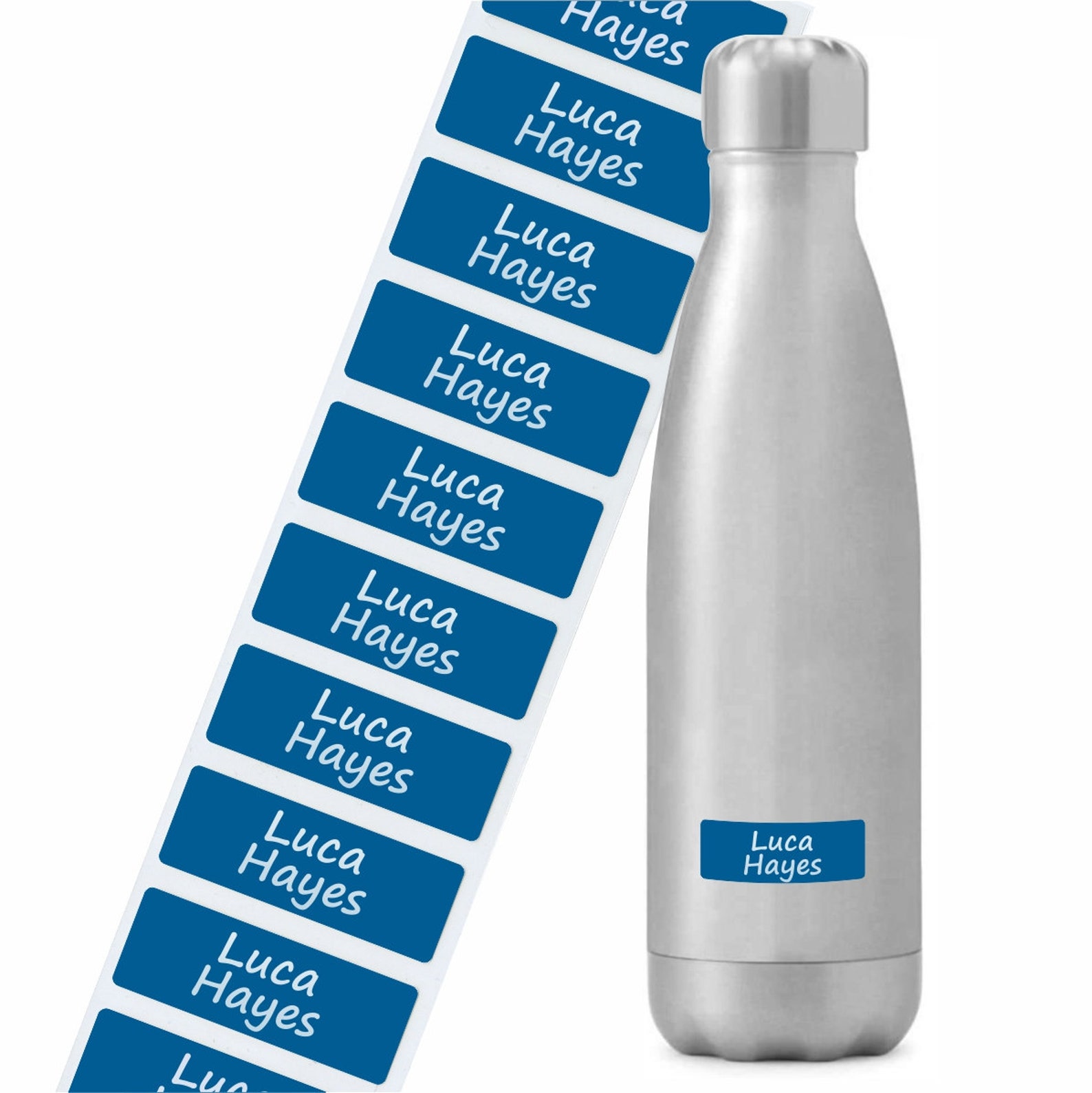 Water Bottle Labels Personalised Dishwasher Proof / Waterproof - Etsy
