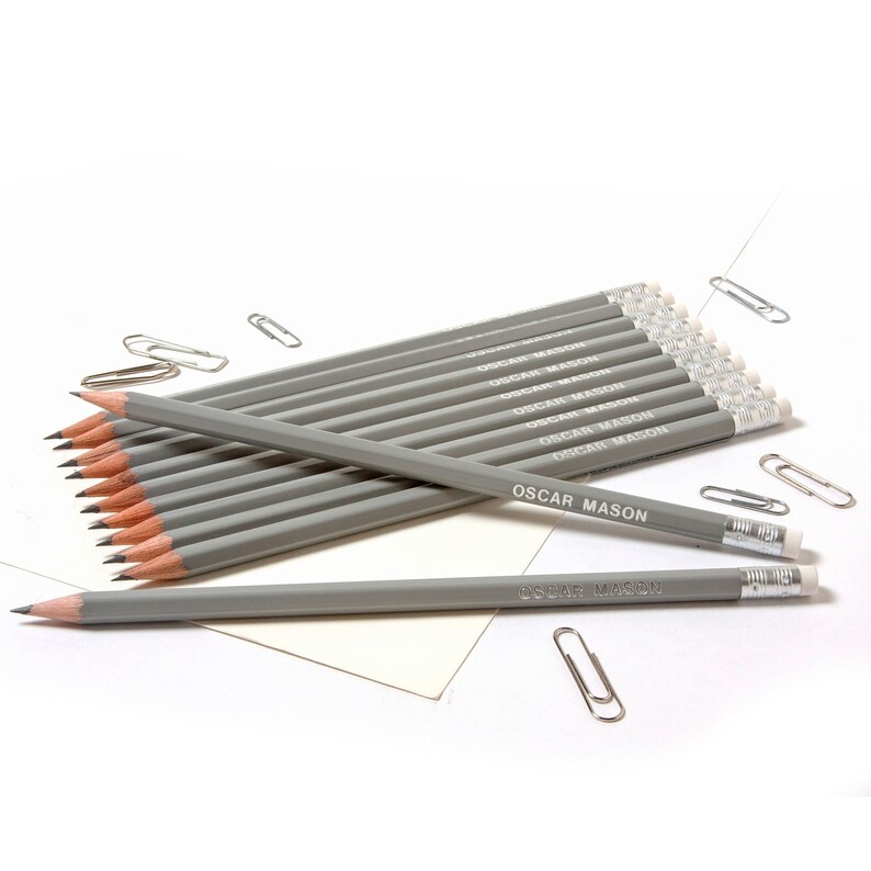 12 Graphite 12 Colouring Hexagonal Pencils Embossed With | Etsy