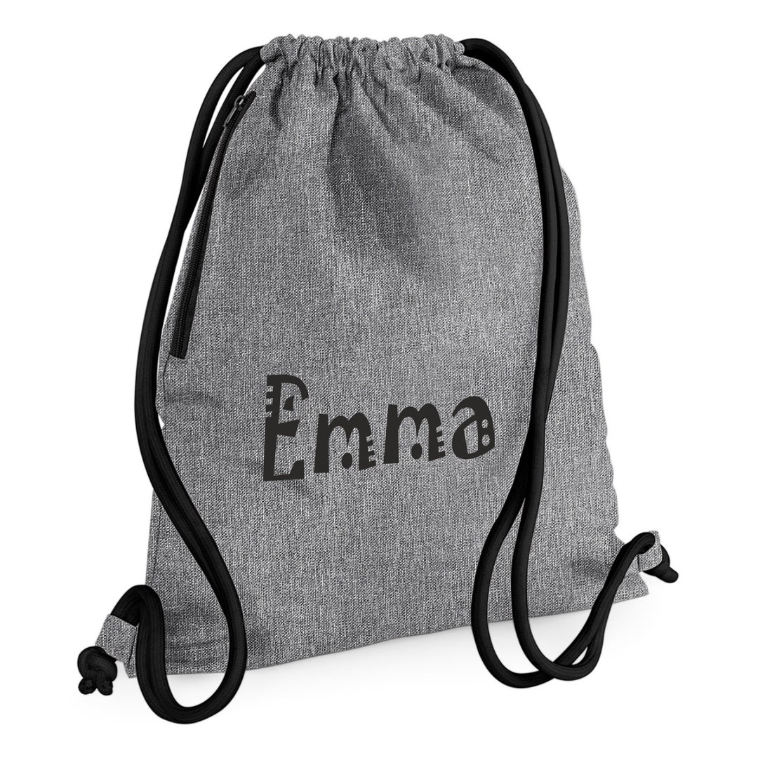 Premium Draw-string Bag Personalized / Printed With Name - Backpack ...