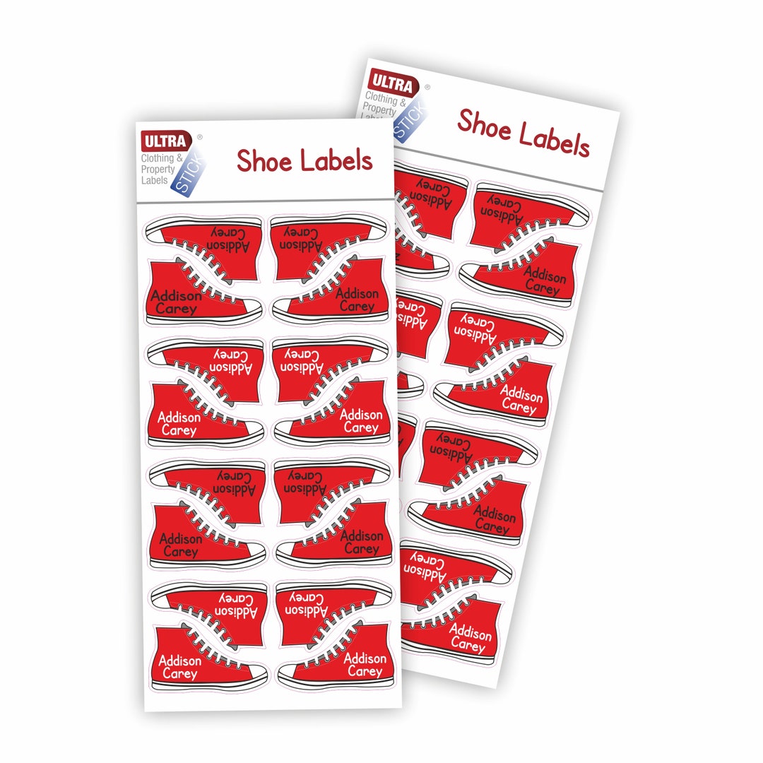 Ultrastick Shoe Nametapes Personalized With Name These Tapes Are Easy ...