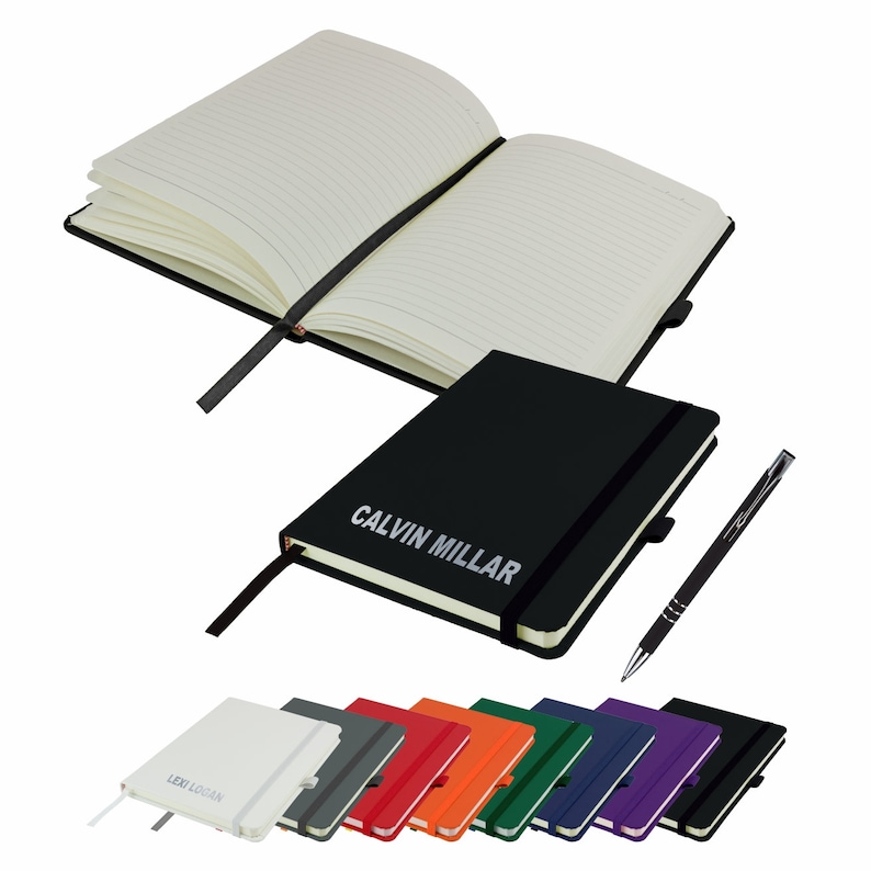 Mini A6 Personalised Pocket Size Notebooks and Matching Pen by That's ...