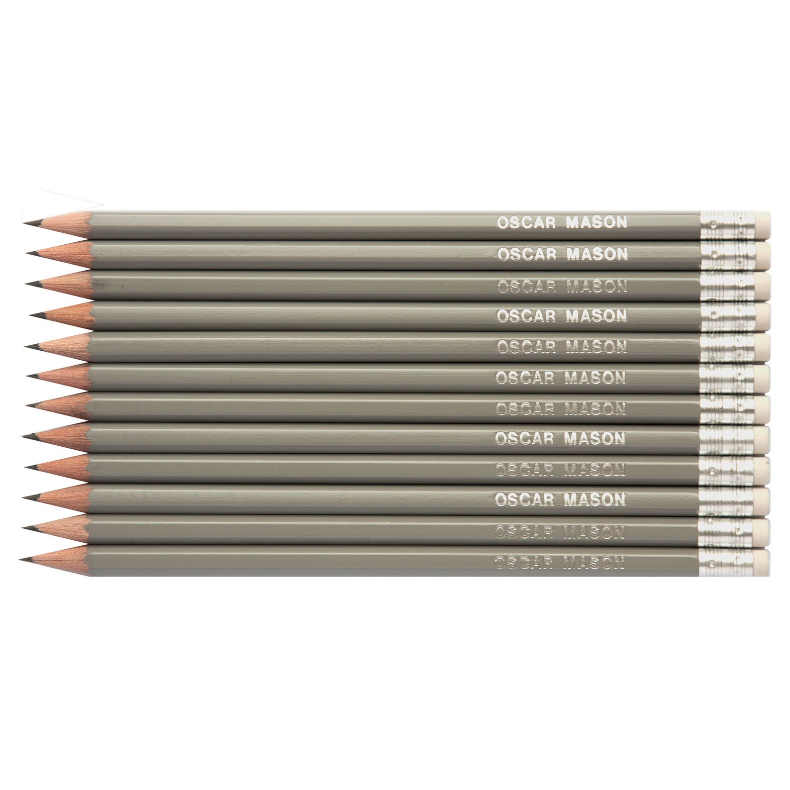 12 Graphite 12 Colouring Hexagonal Pencils Embossed With | Etsy