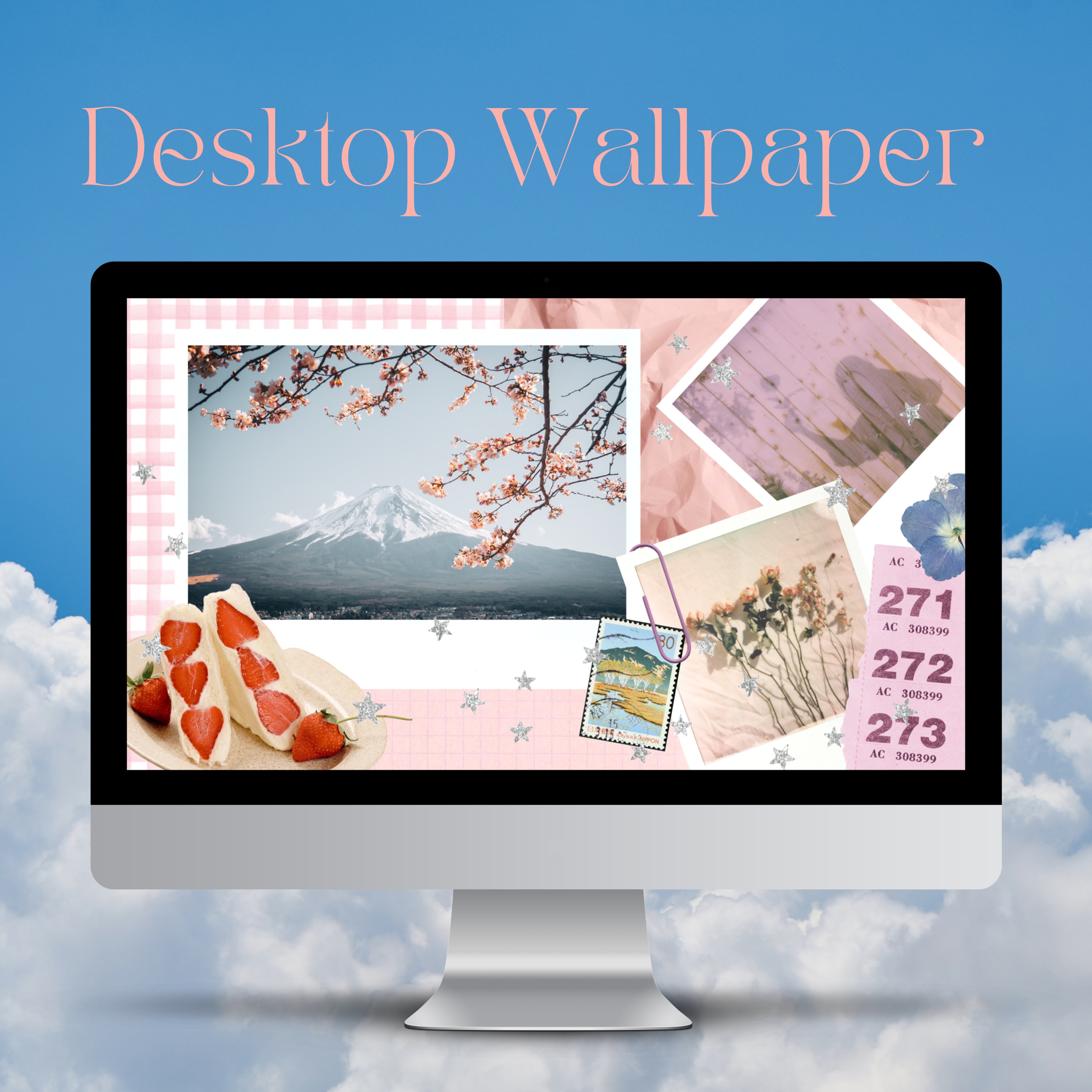 Japan Aesthetic Desktop Wallpaper | Kawaii Japanese Collage DIY ...