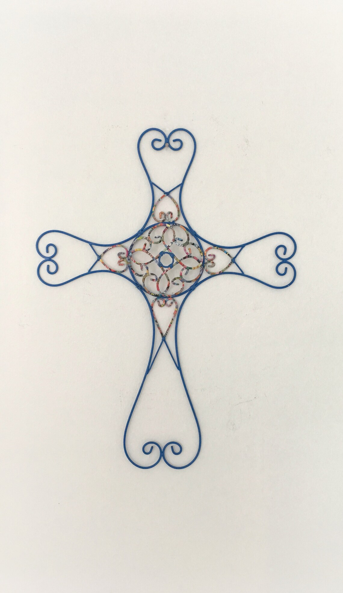 Cross Metal Cross Wire Cross Metal Cross Wall Art Wire - Etsy