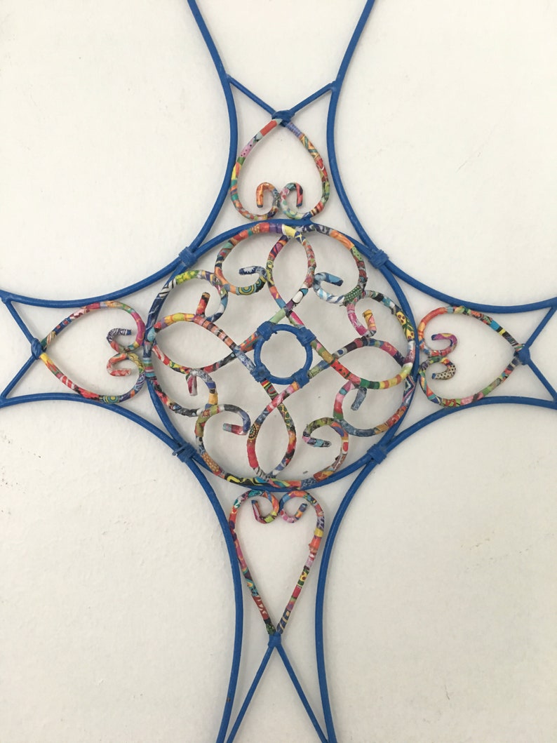 Cross, Metal Cross, Wire Cross, Metal Cross Wall Art, Wire Cross Wall ...