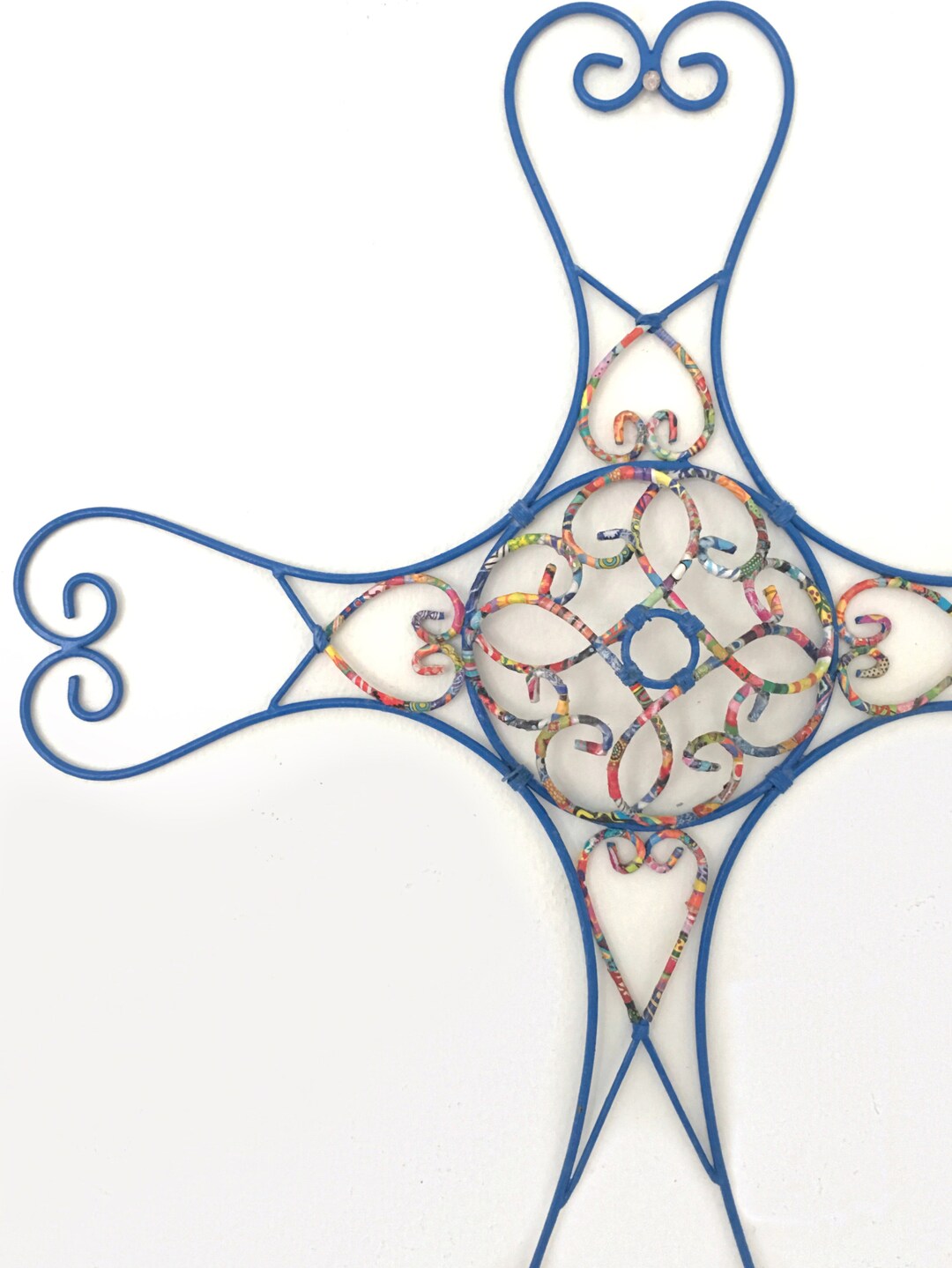 Cross, Metal Cross, Wire Cross, Metal Cross Wall Art, Wire Cross Wall ...