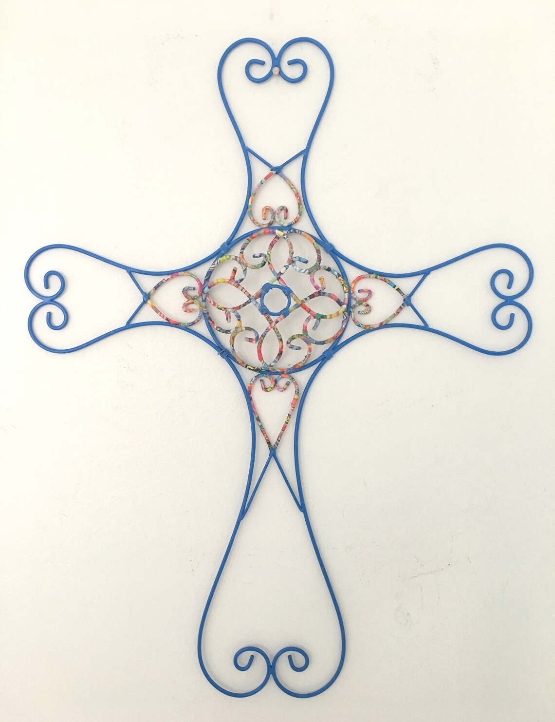 Cross Metal Cross Wire Cross Metal Cross Wall Art Wire - Etsy