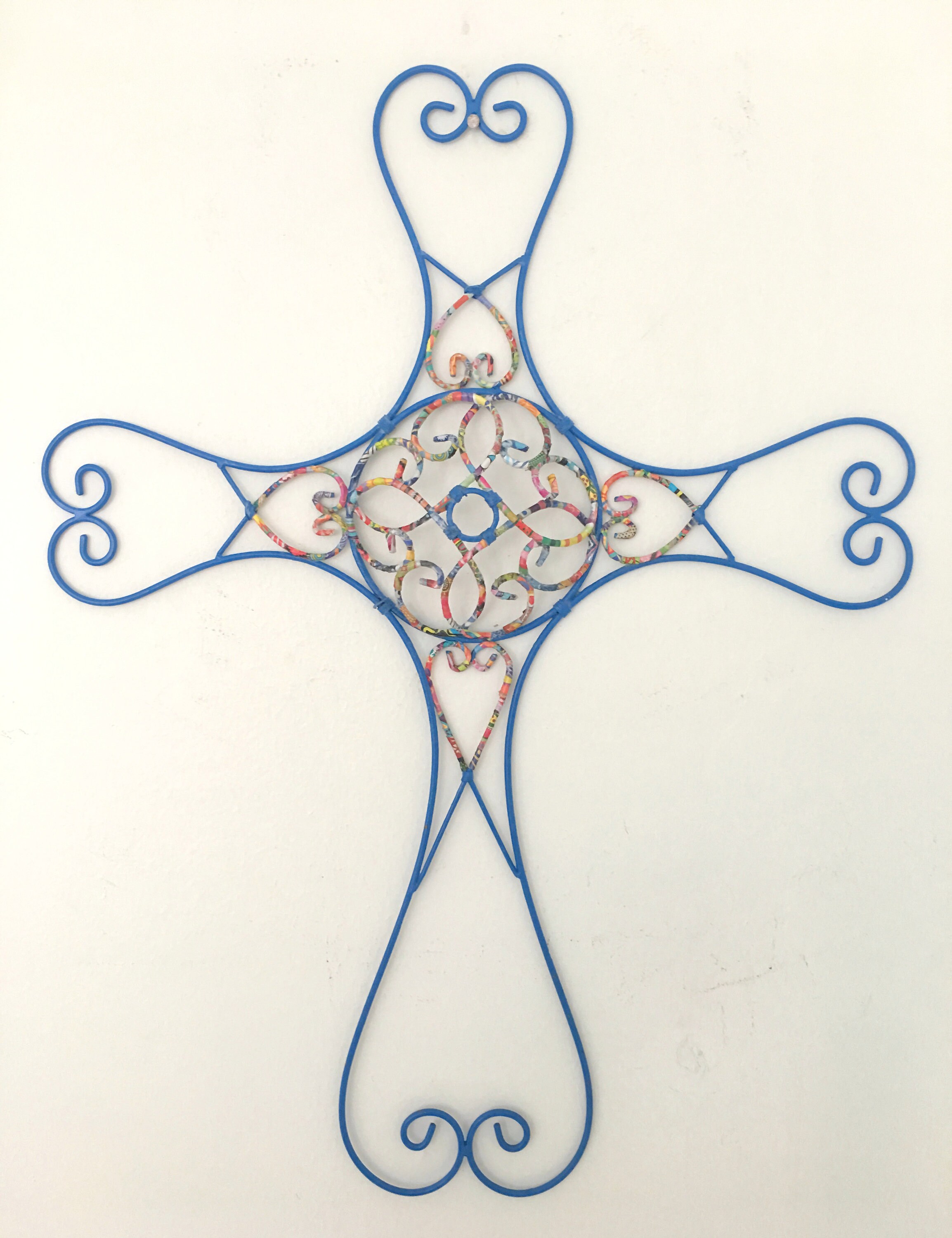 Cross Metal Cross Wire Cross Metal Cross Wall Art Wire - Etsy