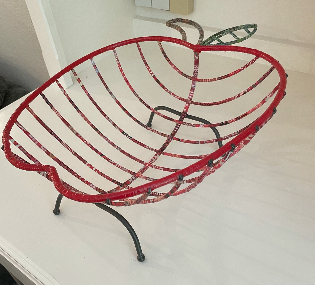 Metal Apple Bowl, Apple-shaped Fruit Bowl, Apple Bowl, Fruit Bowl ...