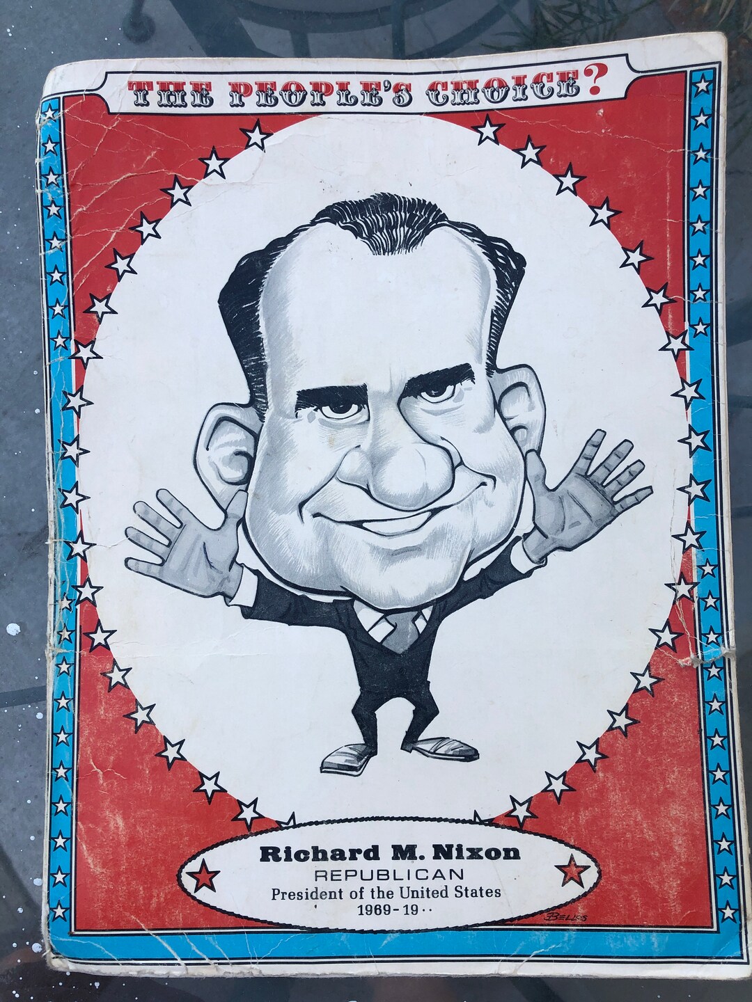 Richard Nixon "peechee" Style Folder From 1971 - Etsy