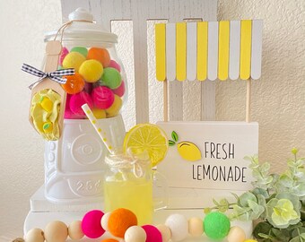 Lemon Tiered Tray Decor - Etsy