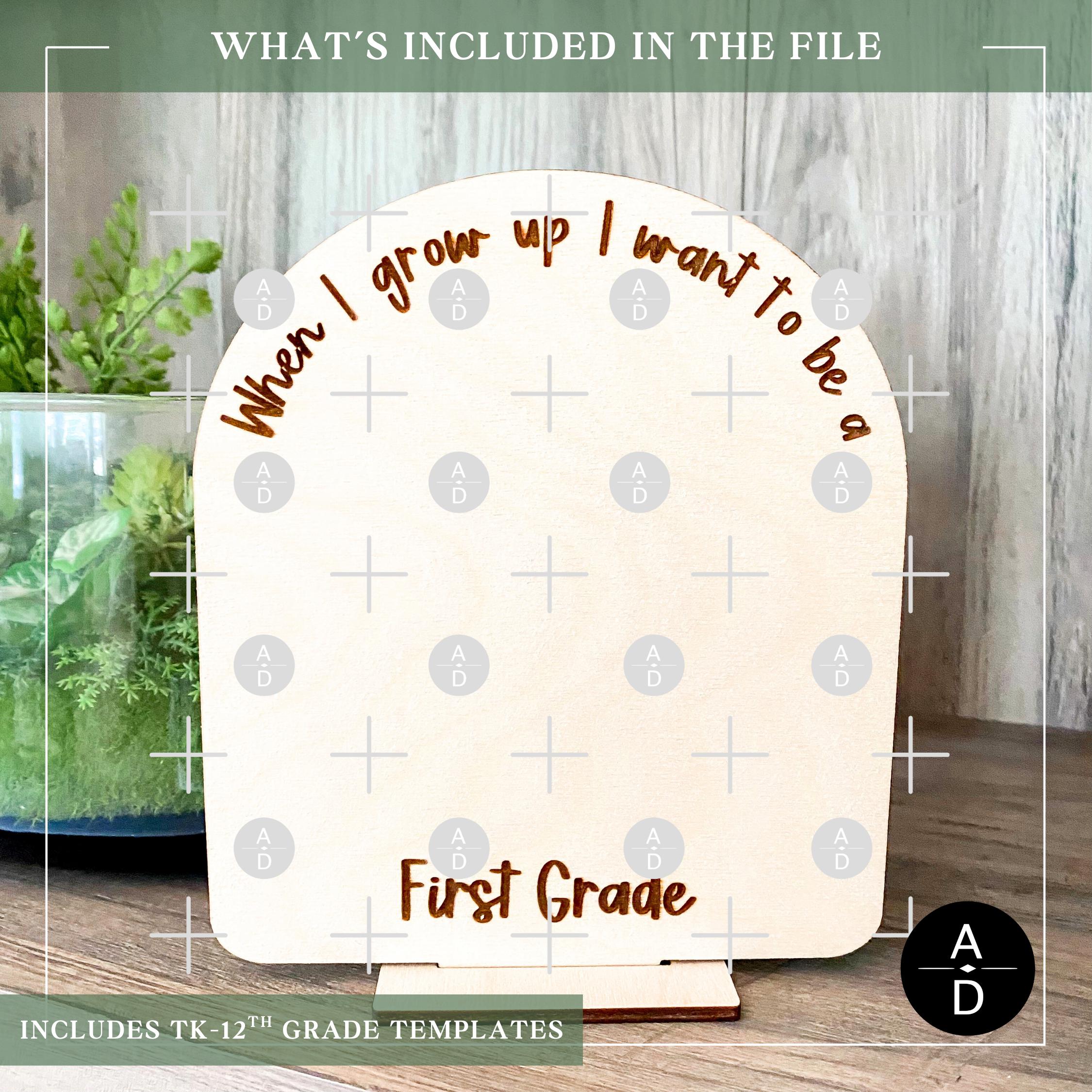 When I Grow up Kids Craft Sign SVG, Back to School Kids Craft, Laser ...
