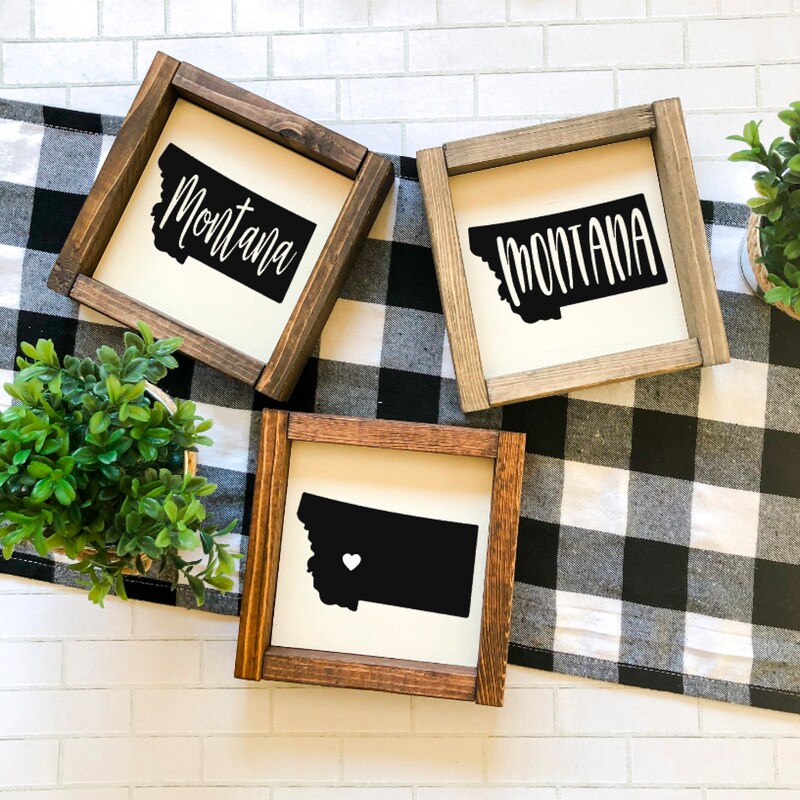 Home State Sign - Etsy