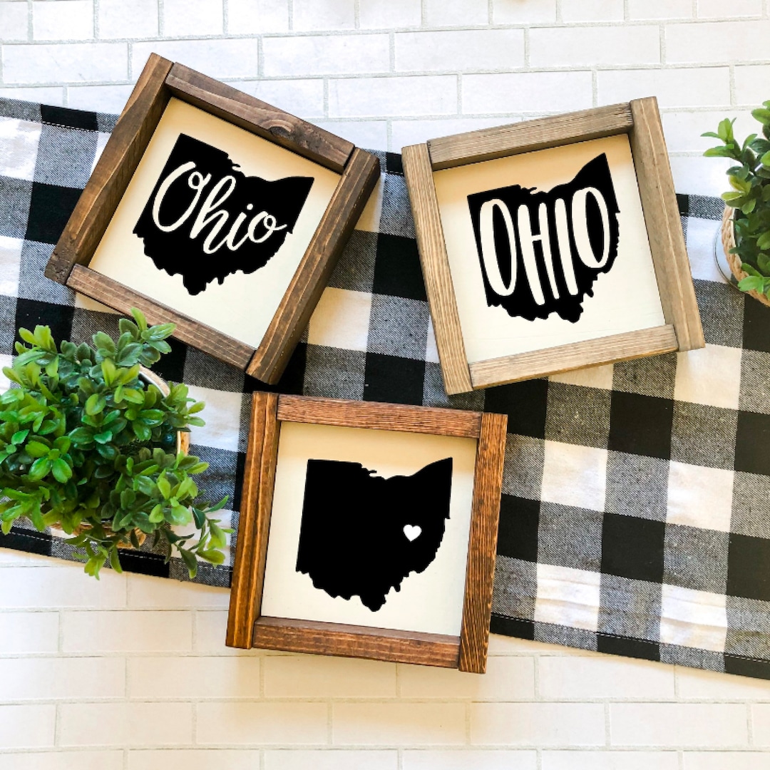 Ohio Farmhouse Signs, Ohio Farmhouse Decor, Ohio State Signs, Ohio ...