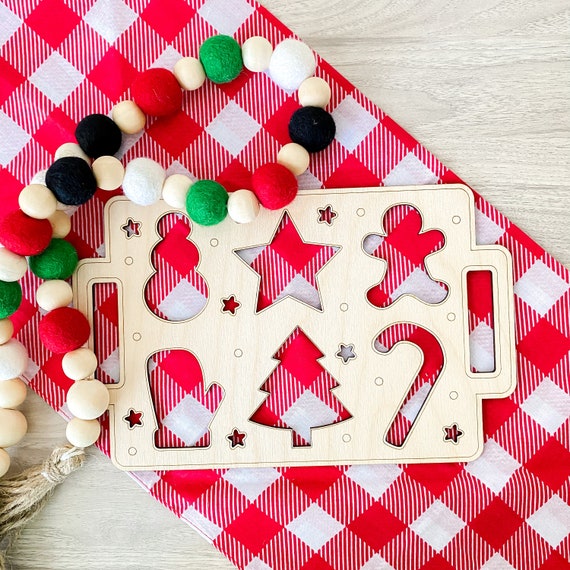 Wooden Christmas Cookie Craft Stencil Kids Christmas Crafts - Etsy