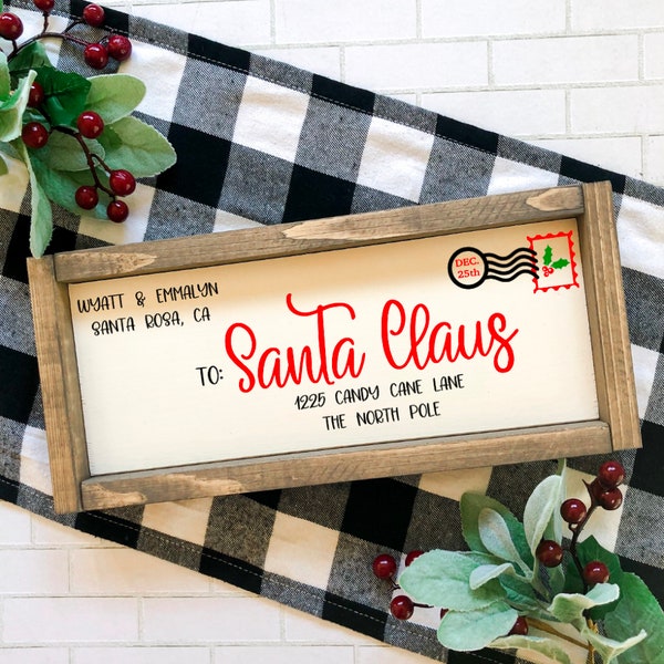 Letter to Santa Sign - Etsy