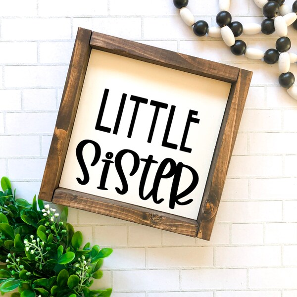 Little Sister Sign - Etsy