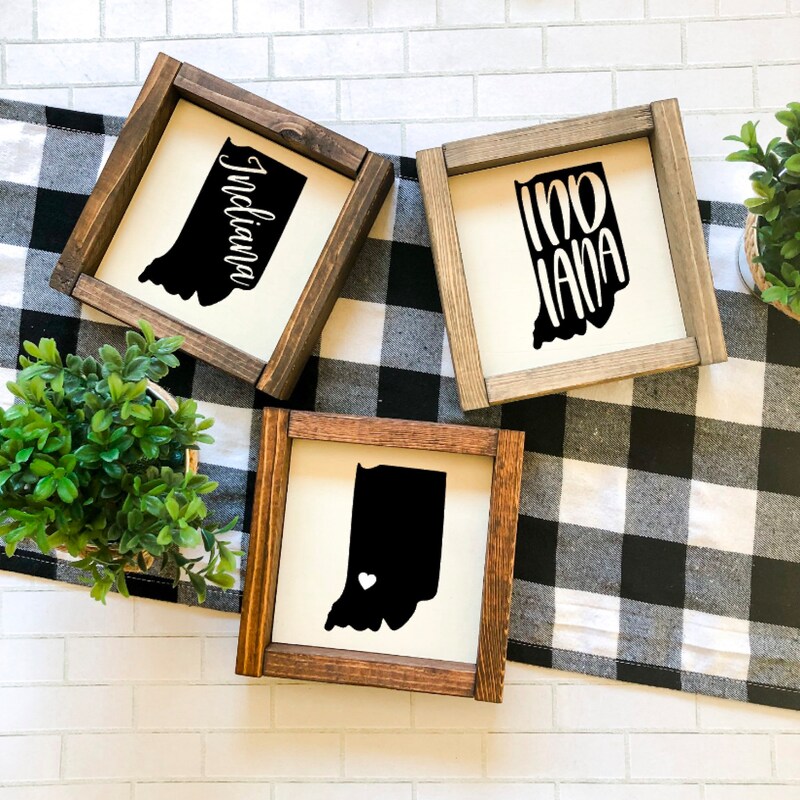Indiana Home Sign - Etsy