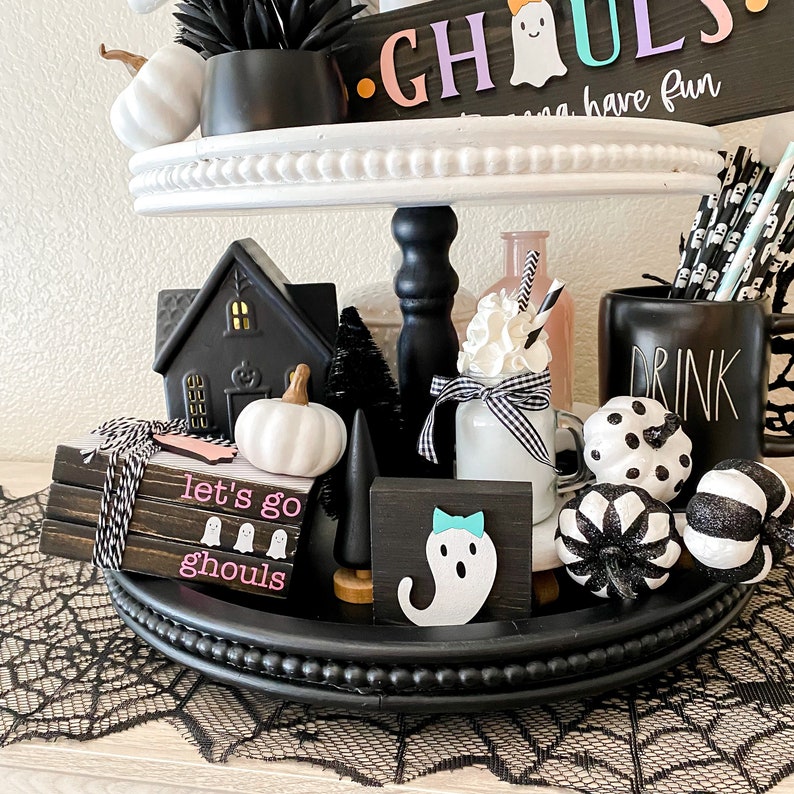 Ghouls Just Wanna Have Fun Tiered Tray Signs Ghouls Just - Etsy