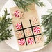 Mini Peppermint and Gingerbread Man Tic Tac Toe Holiday Tic - Etsy