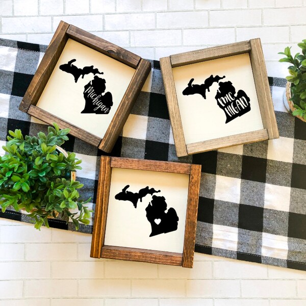 Michigan Decor - Etsy