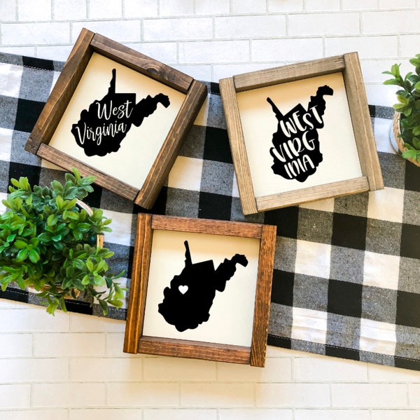 West Virginia Sign - Etsy