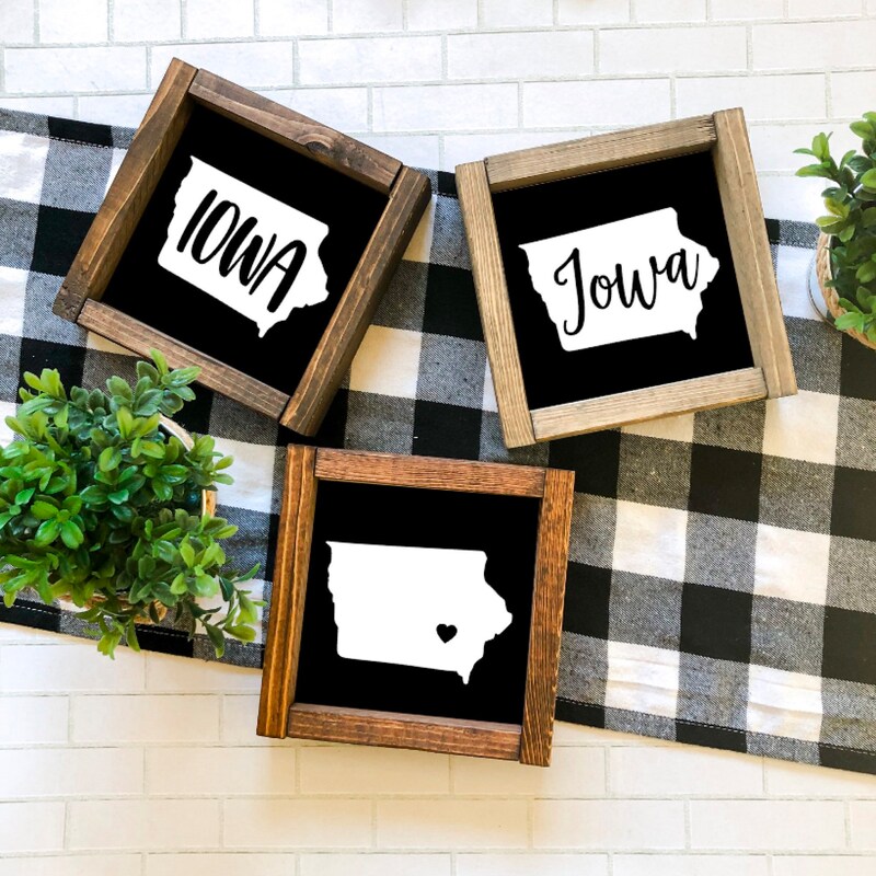 Home State Sign - Etsy