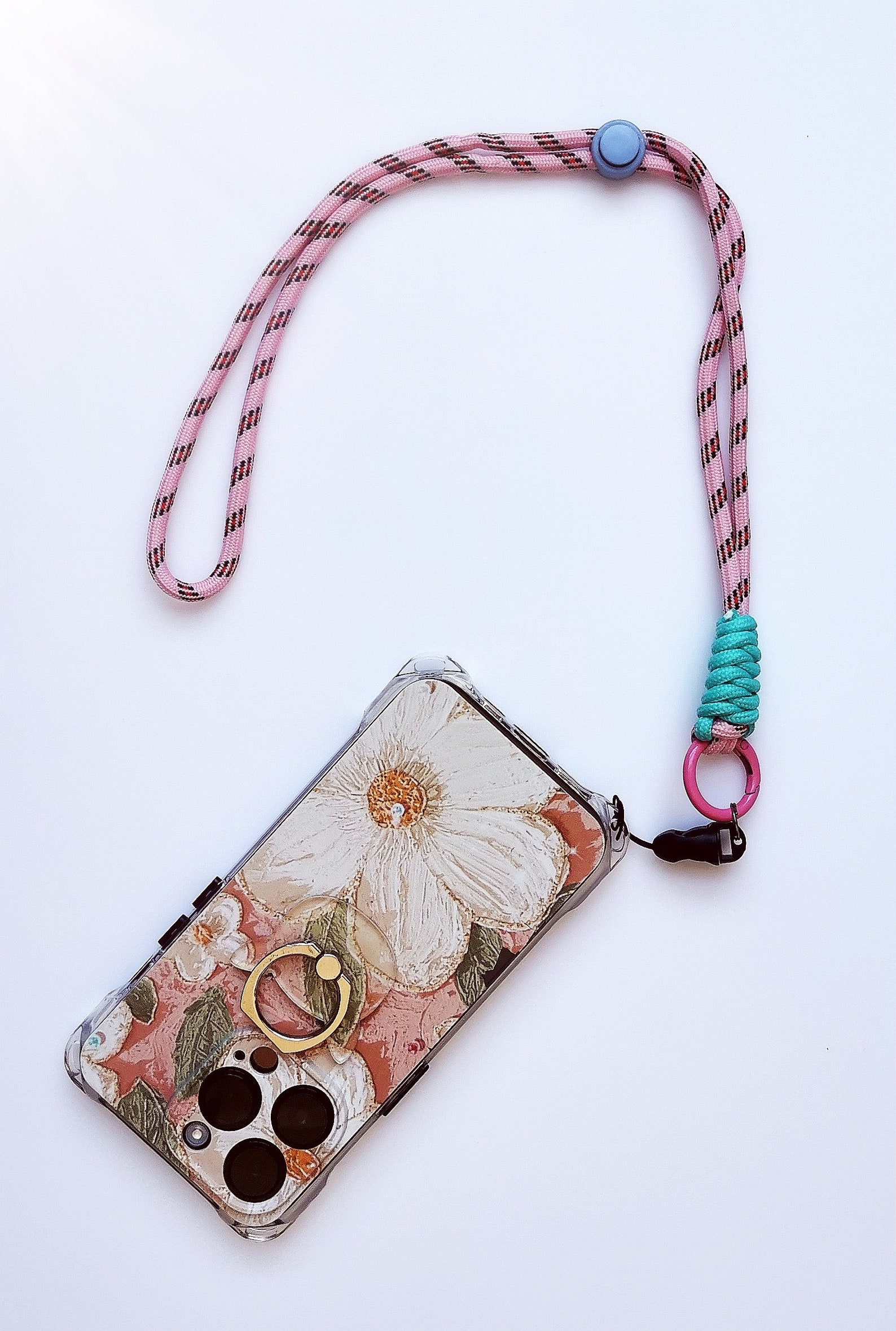 Handmade Long Lanyard, Colourful Paracord Braided Lanyard, Mobile Phone ...