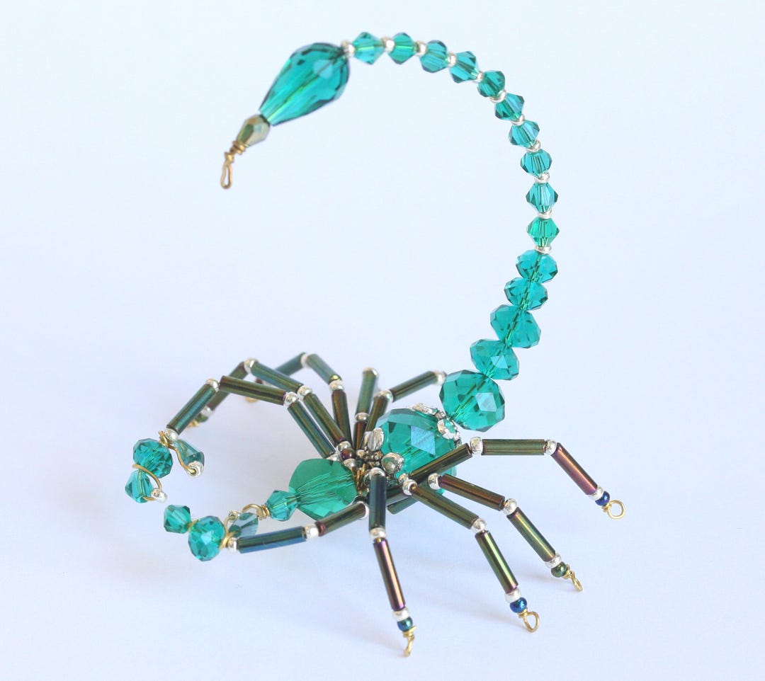 Original Design Handmade Beaded Scorpion /colourful Crystal Beads ...