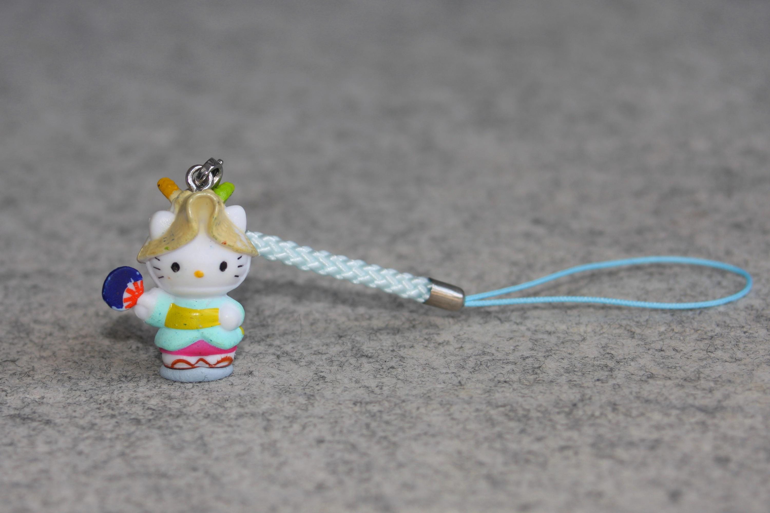 Japanese Kawaii Vintage Kitty Mobile Phone Charm, Limited Edition, Mini ...